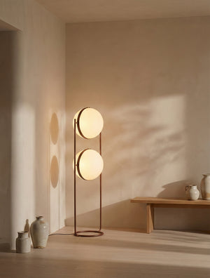 Bodie Floor Lamp, Opaque & Rust Red | Cult Furniture – Cult Furniture