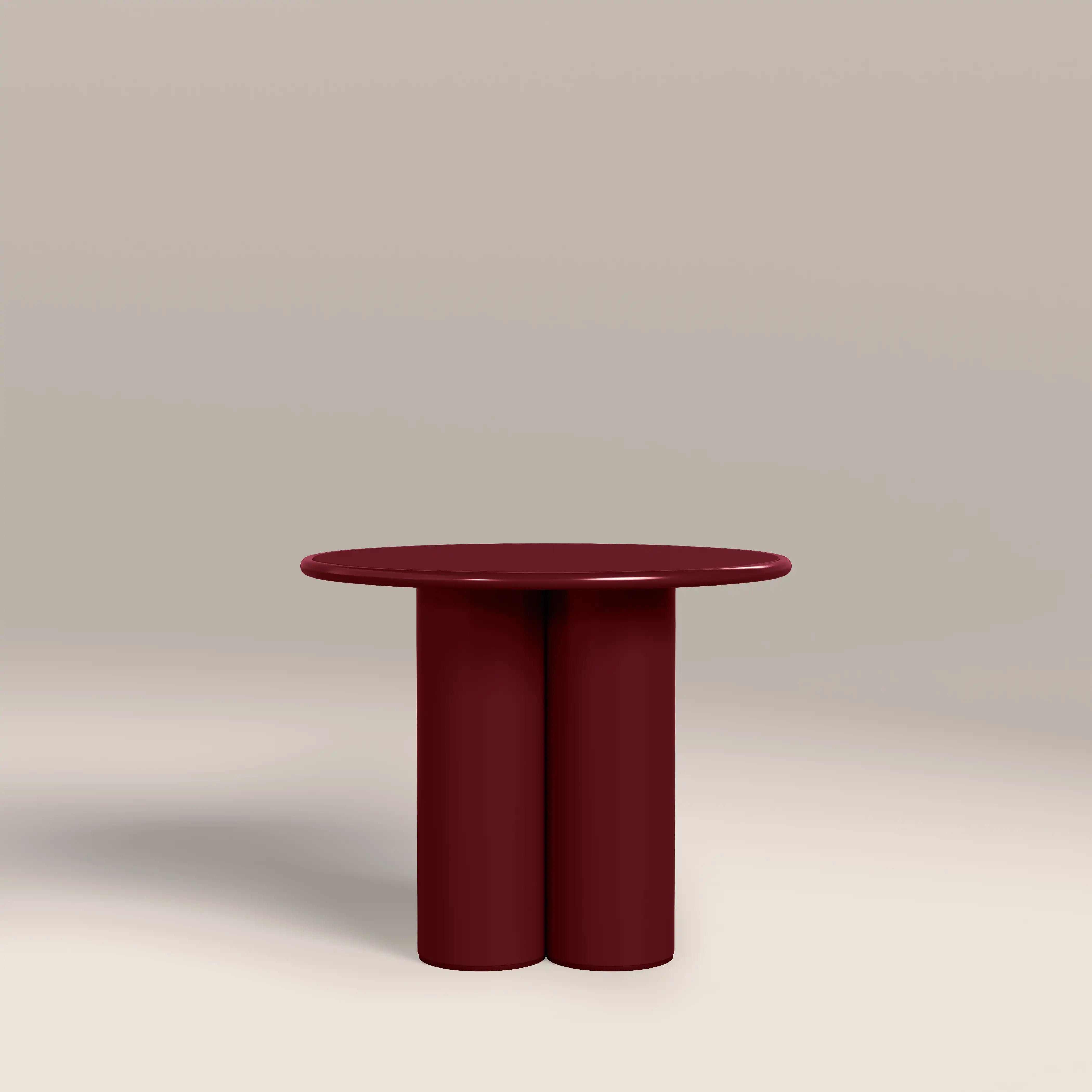 Zoey Round Metal Side Table, Wine Red | Cult Furniture – Cult Furniture