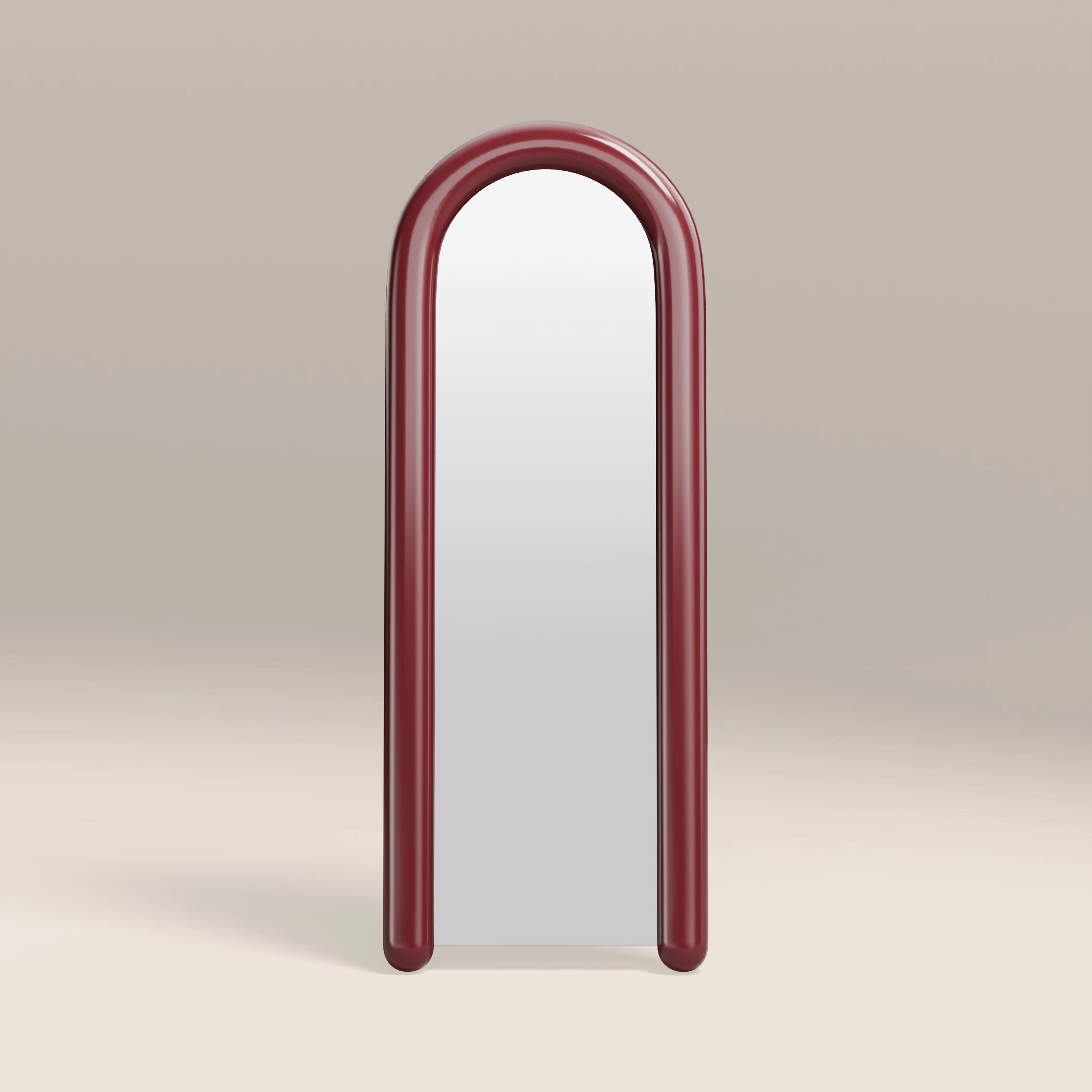 Spencer Full Length Floor Mirror, High Gloss Burgundy | Cult Furniture ...
