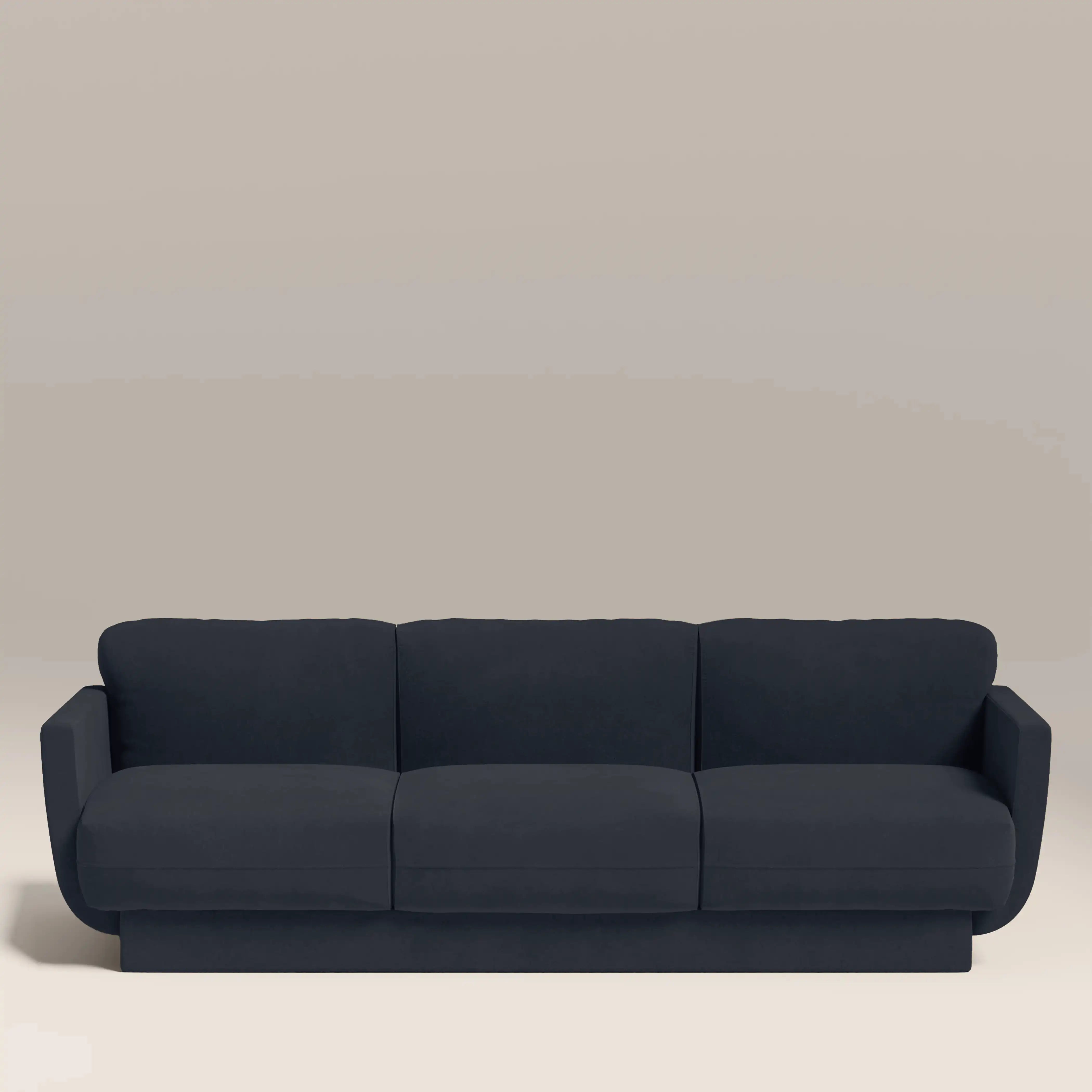 Connick 3 Seater Sofa, Dark Blue Sustainable Velvet | Cult Furniture ...