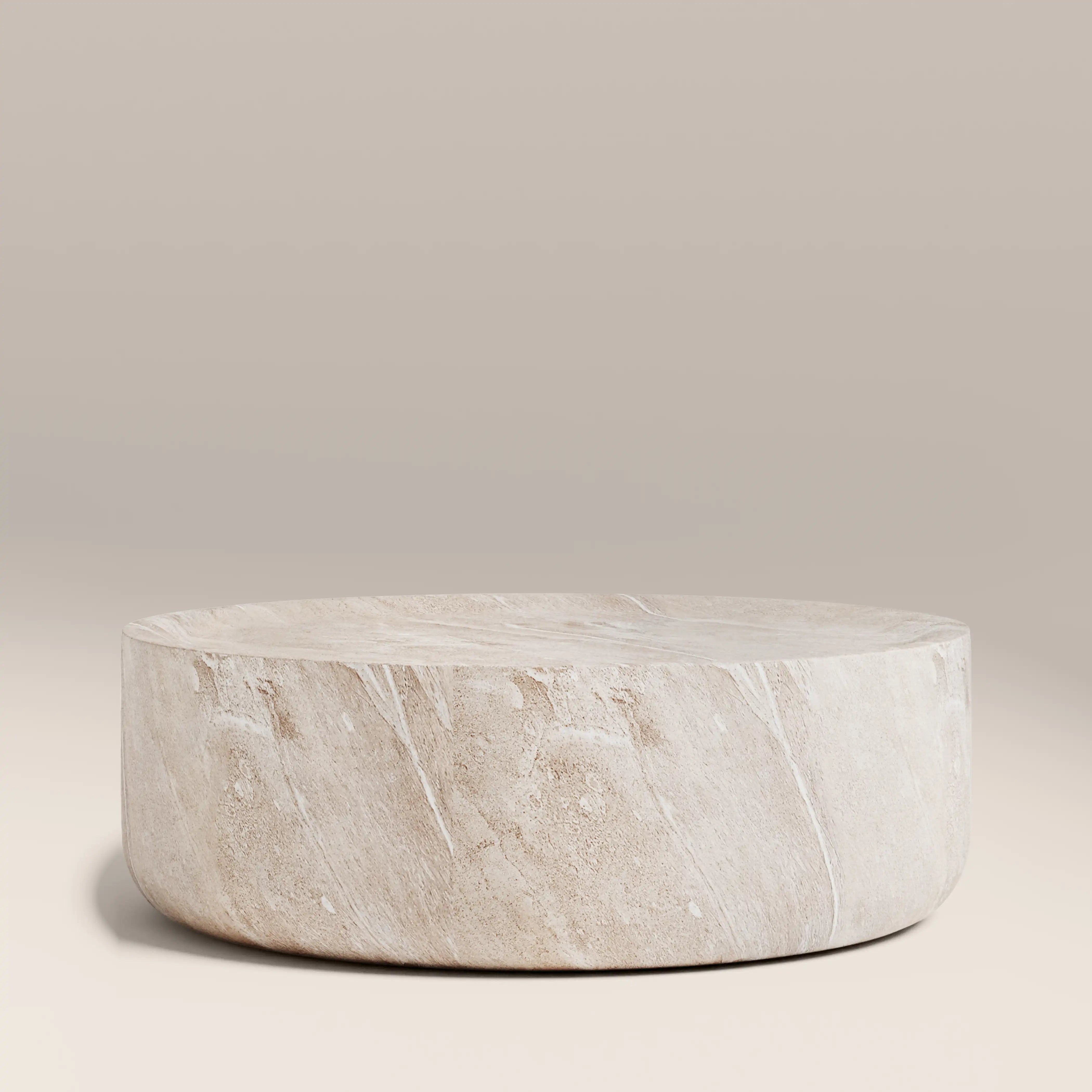Ingrid Round Coffee Table | Stone Effect | Cult Furniture – Cult Furniture